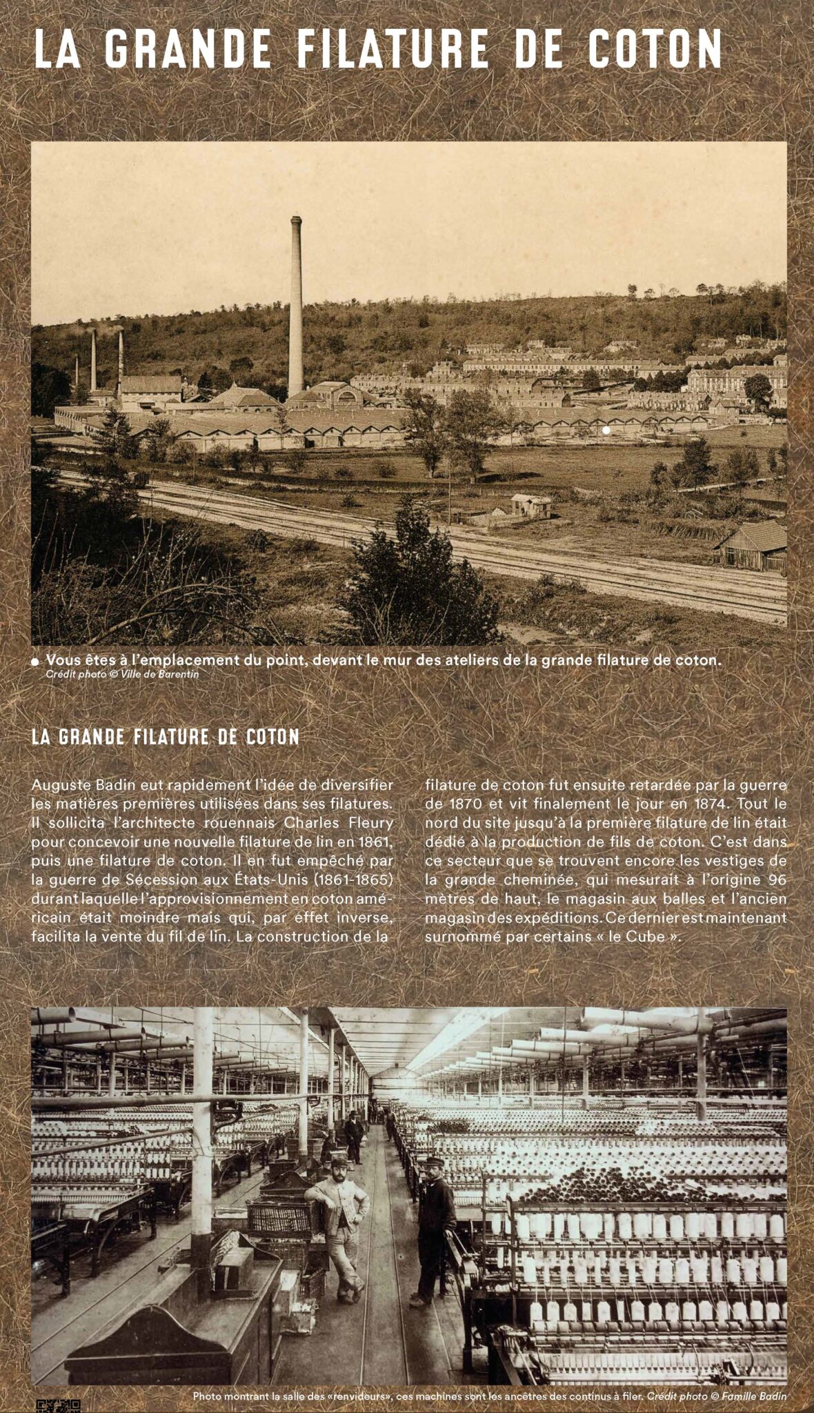 La grande filature de coton - Ville de Barentin