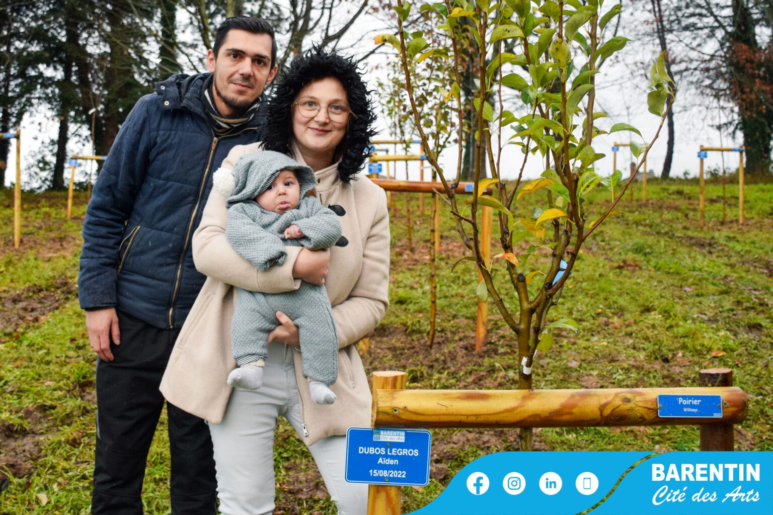 Troisième édition d'un bébé un arbre - Ville de Barentin